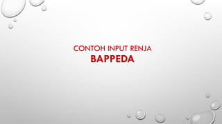 Input Renja OPD 2026-1 (Rencana Kerja Organisasi Perangkat Daerah).pptx
