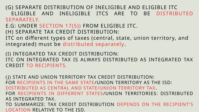 Amendments in Input Service Distributor, Budget 2024.pptx | Business ...
