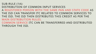 Amendments in Input Service Distributor, Budget 2024.pptx | Business Accounting & Finance | Business