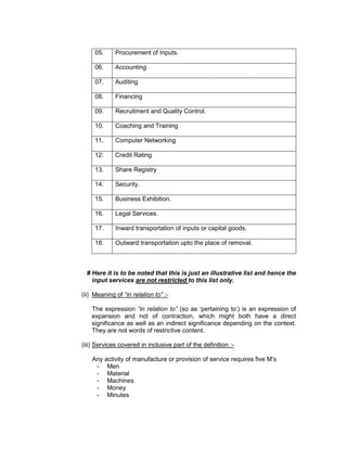 Input Service Redefined | PDF