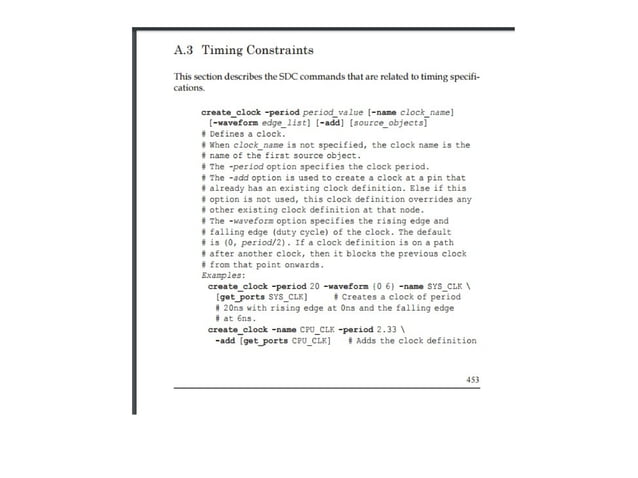 Inputs of physical design | ODP