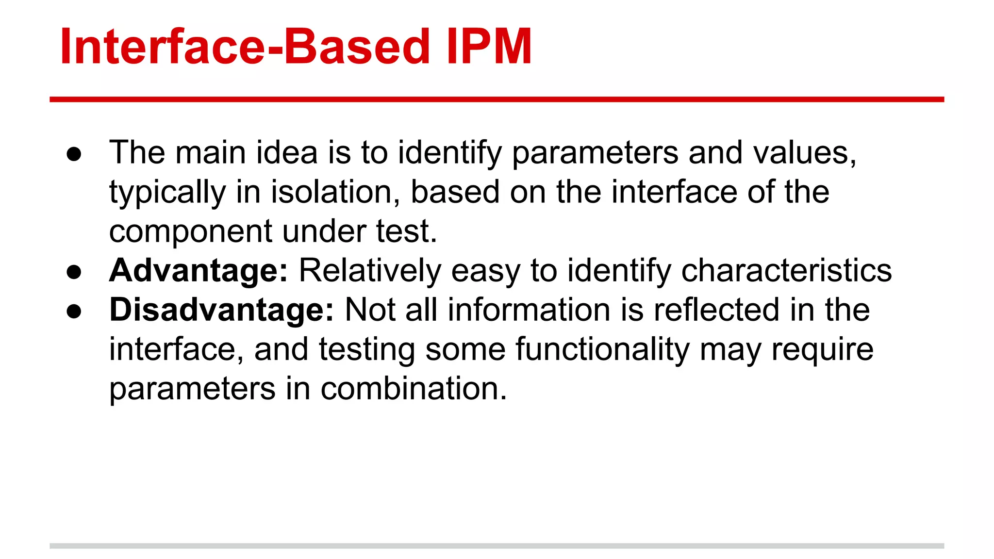Input Space Partitioning Ppt