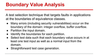 Input Space Partitioning | PDF
