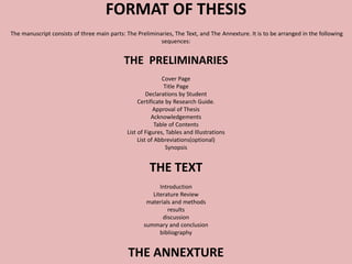 Inputs to be required for thesis or dissertation | PPTX