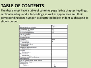 Inputs to be required for thesis or dissertation | PPT