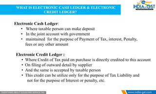Input tax credit & matching with return under gst | PPTX
