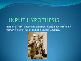 Input vs output hypothesis | PPTX