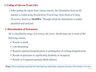AN OVERVIEW AND IMPORTANCE OF PHARMACOVIGILANCE | PPTX