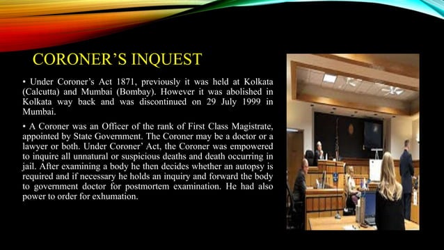 inquest.pptx | Medical Tests | Medical Health