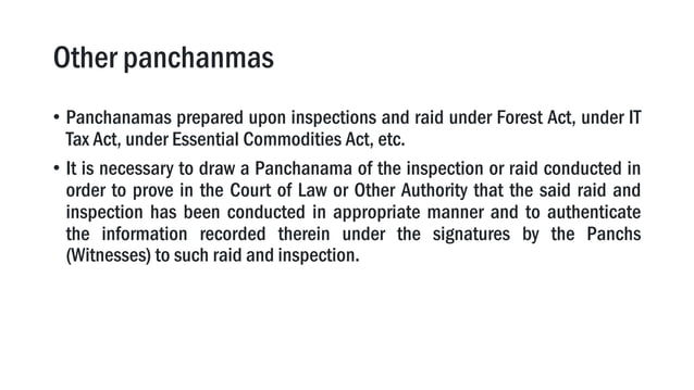 Inquest - PANCHANAMA.pdf | Law