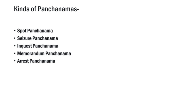 Inquest - PANCHANAMA.pdf | Law