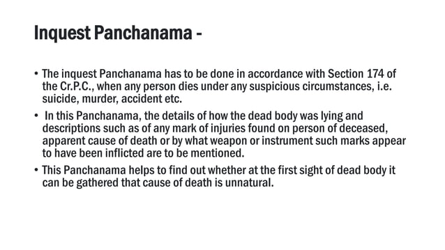 Inquest - PANCHANAMA.pdf | Law