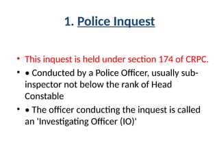 Inquest_Presentation.pptx...inquest medical science | PPT