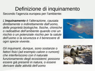 Inquinamento | ODP