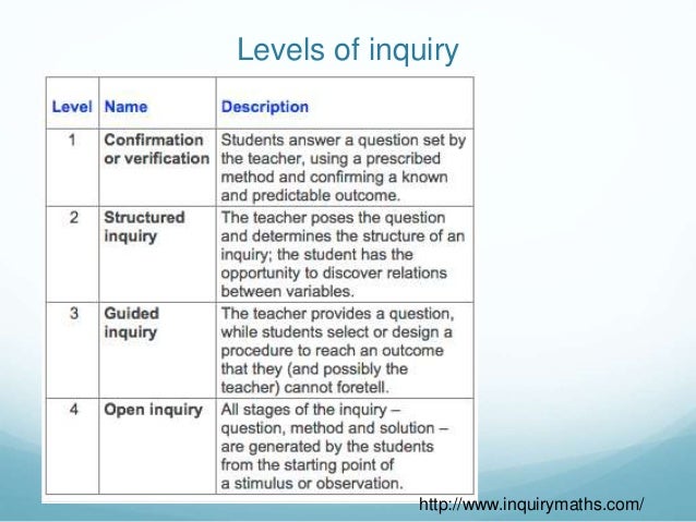 Inquire into inquiry