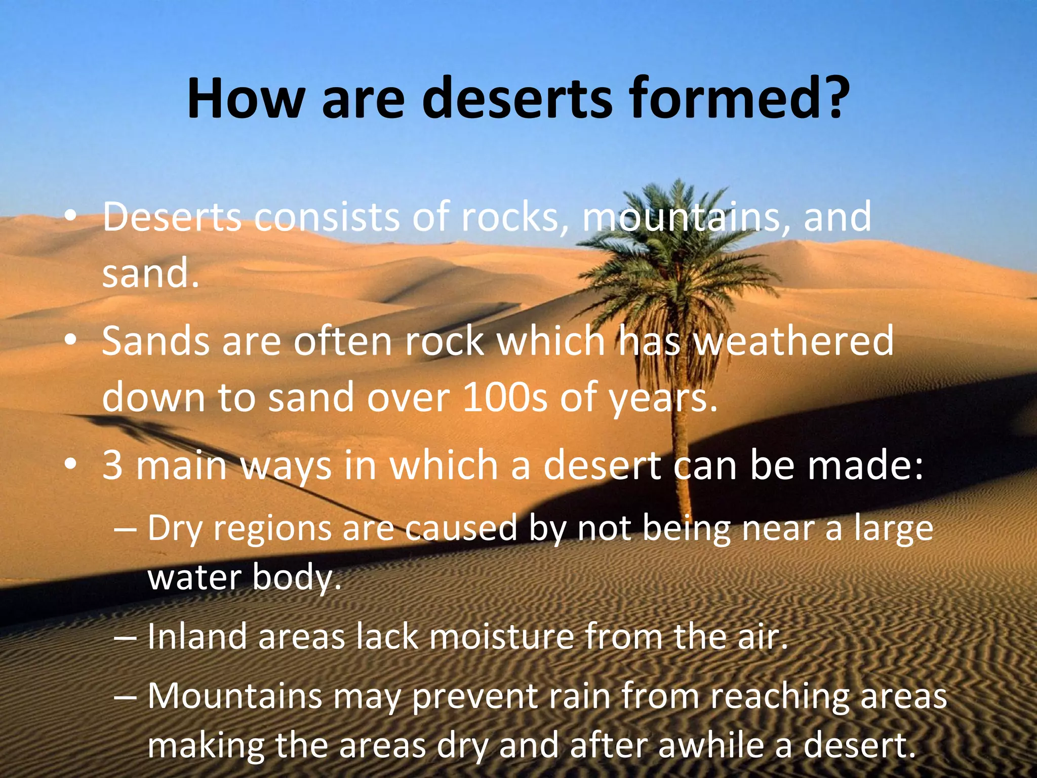 Deserts | PPT