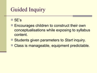 Inquiry Teaching Lecture | PPT