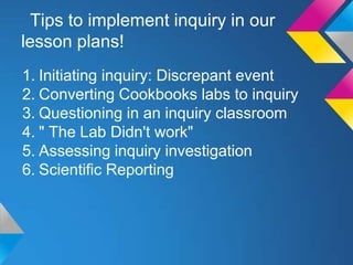 Inquiry based teaching and its historical background | PPTX