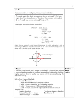 Inquiry-Based Lesson Plans in Pre-Calculus for Senior High School | PDF