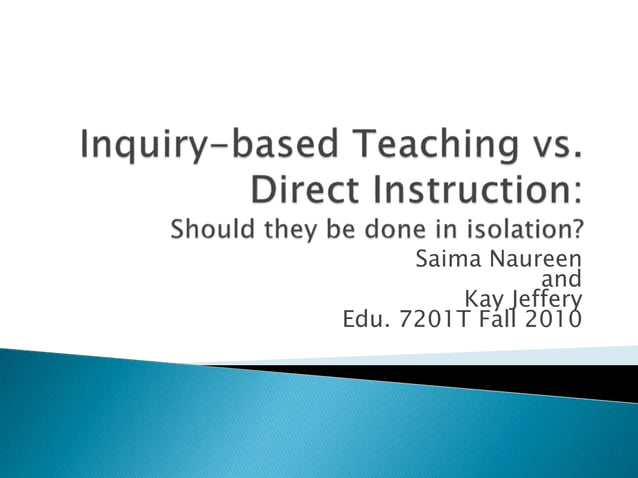 Inquiry based teaching | PPTX | Primary Education | Education