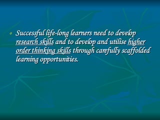 Inquiry Learning Powerpoint by Sue McLean | PPT