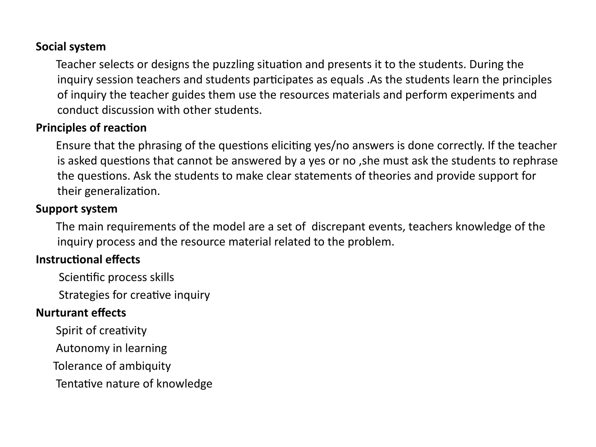 Inquiry Training Model teacher education | PDF
