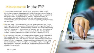 IB PYP Inquiry 6 Material for teachers of IB PYP | PPTX