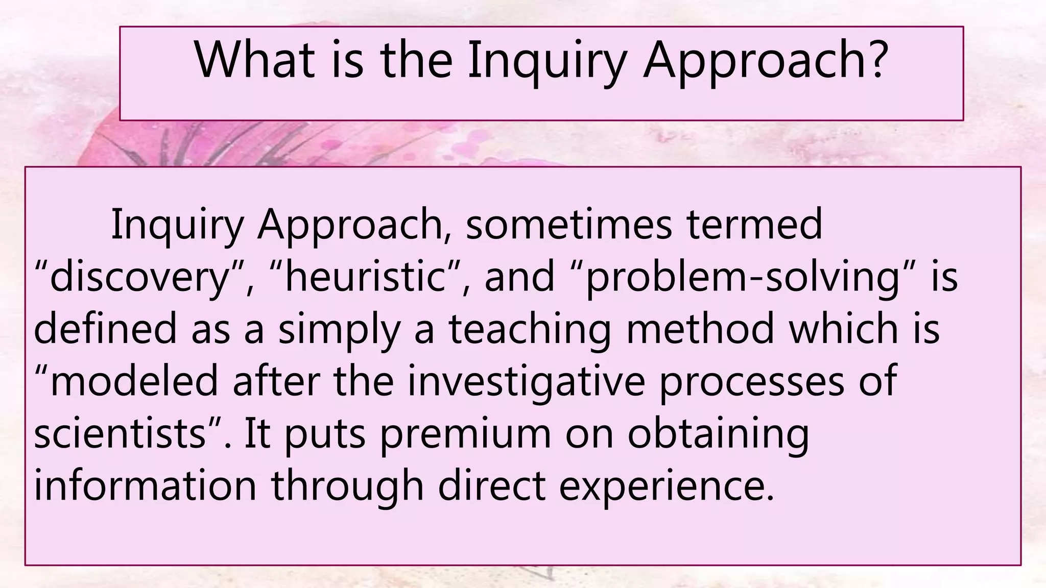 Inquiry Approach And Problem Solving Method Pptx