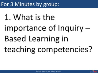 Inquiry based learning | PPTX