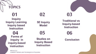 Inquiry-based instruction | PPTX