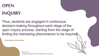 Inquiry-based instruction | PPTX