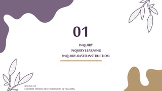 Inquiry-based instruction | PPTX