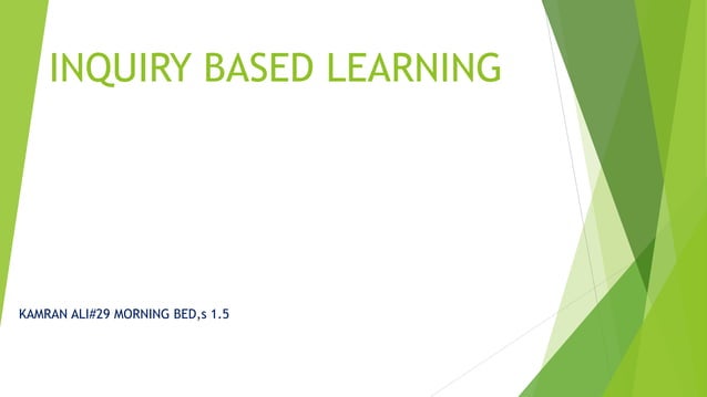 Inquiry based learning | PPT