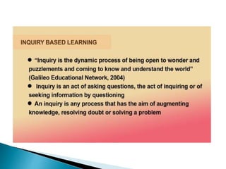 inquiry Based learning | PPTX