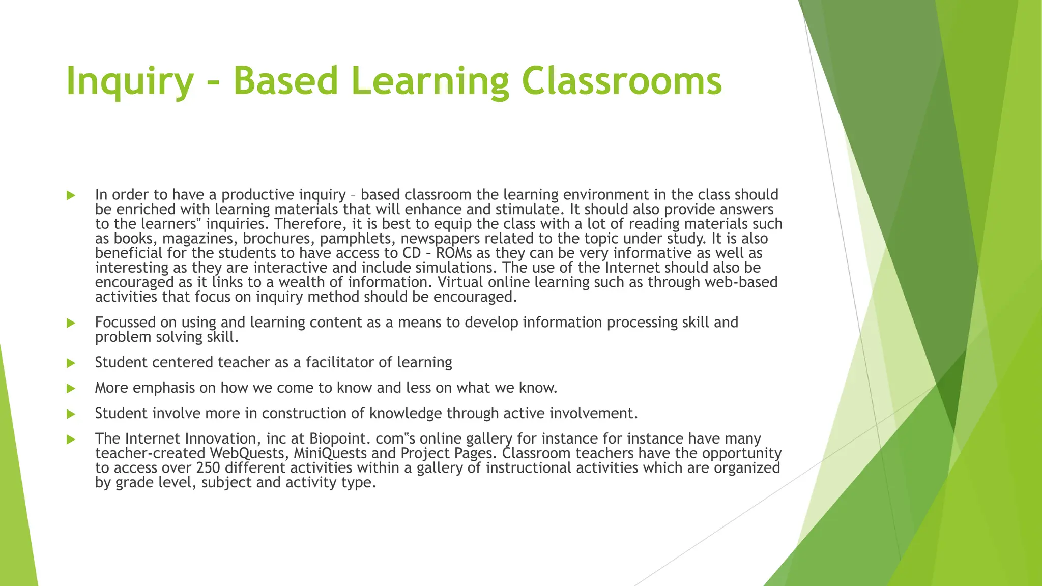 Inquiry based learning | PPTX