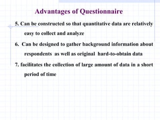 Inquiry forms questionnaire and opinionnaire | PDF