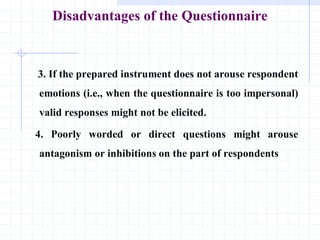 Inquiry forms questionnaire and opinionnaire | PDF