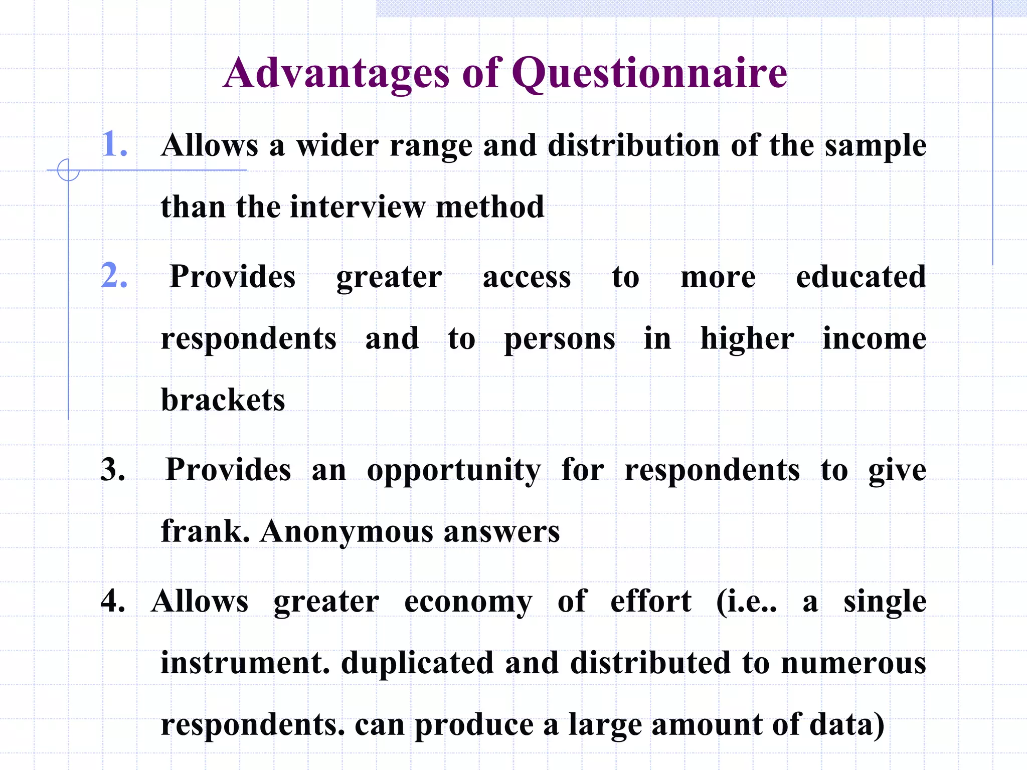 Inquiry forms questionnaire, opinionnaire, attitude scale, checklist ...