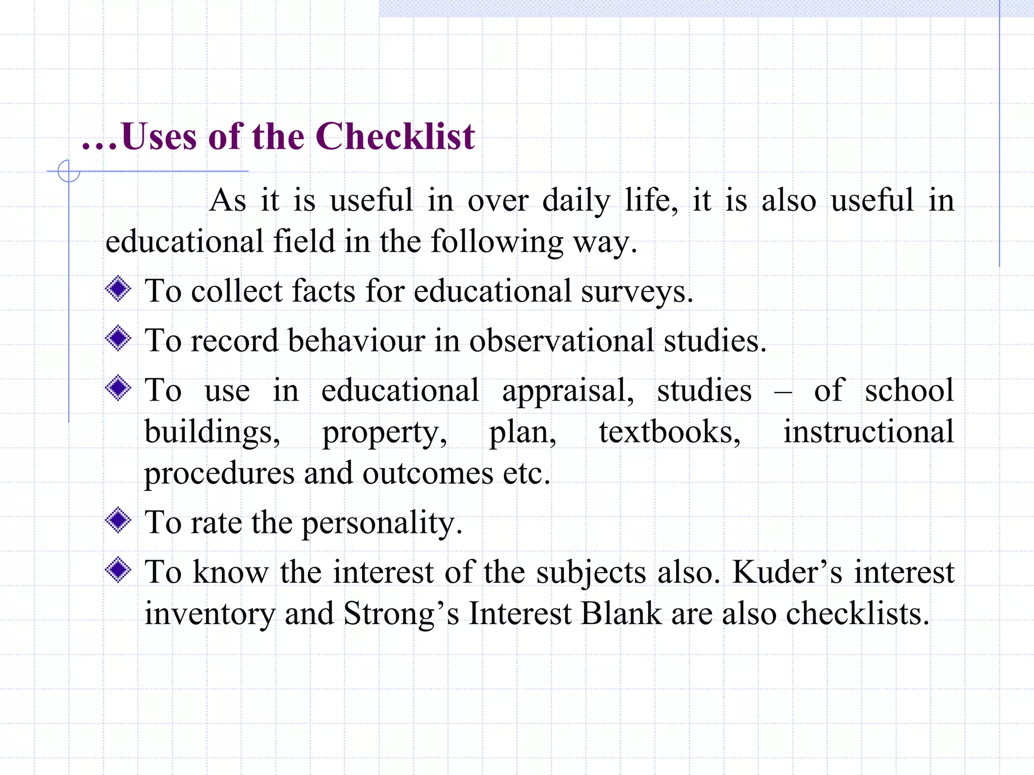 Inquiry forms questionnaire, opinionnaire, attitude scale, checklist ...