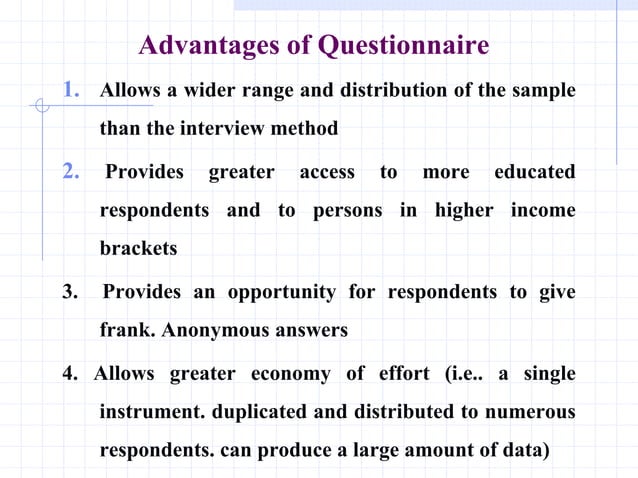 Inquiry forms questionnaire, opinionnaire, attitude scale, checklist ...
