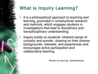Inquiry Learning Presentation | PPT