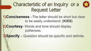 Inquiry letter | PPTX