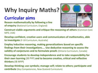 Inquiry maths introduction | PPT
