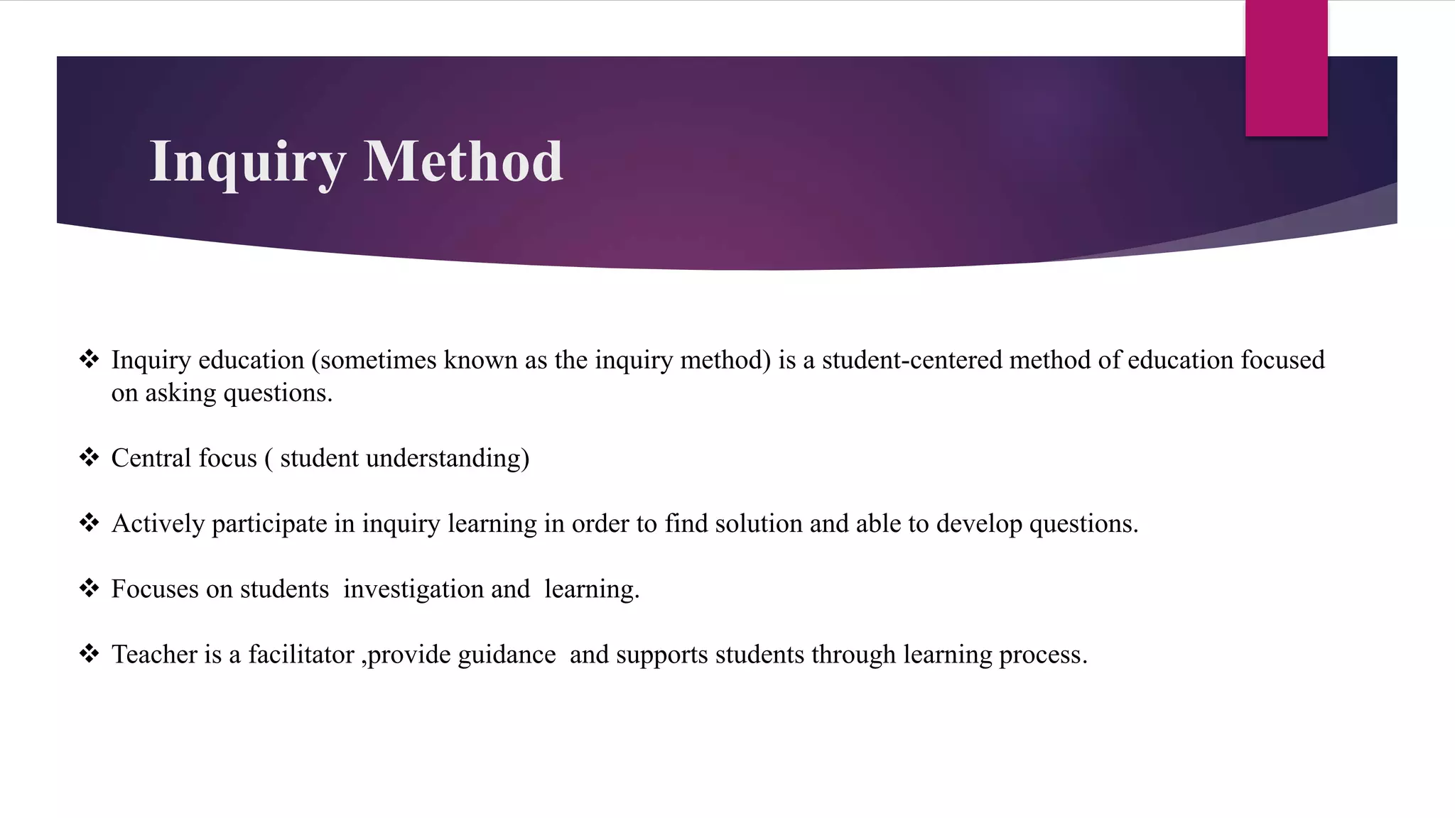 Inquiry method | PPTX