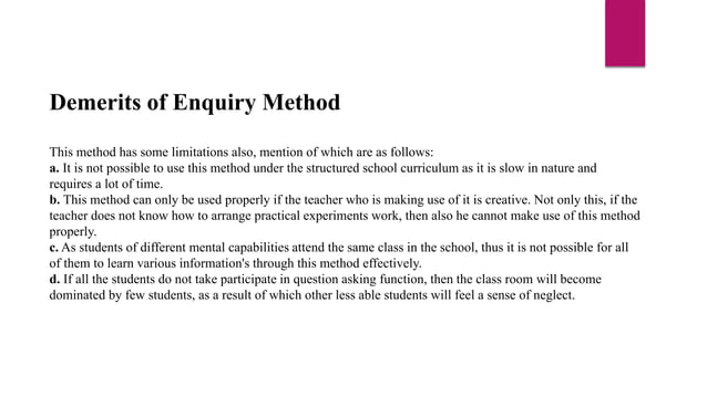 Inquiry method | PPTX | Educational Assessment | Education