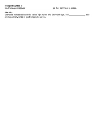 Inquiry on waves knowledge handouts and notes | PDF