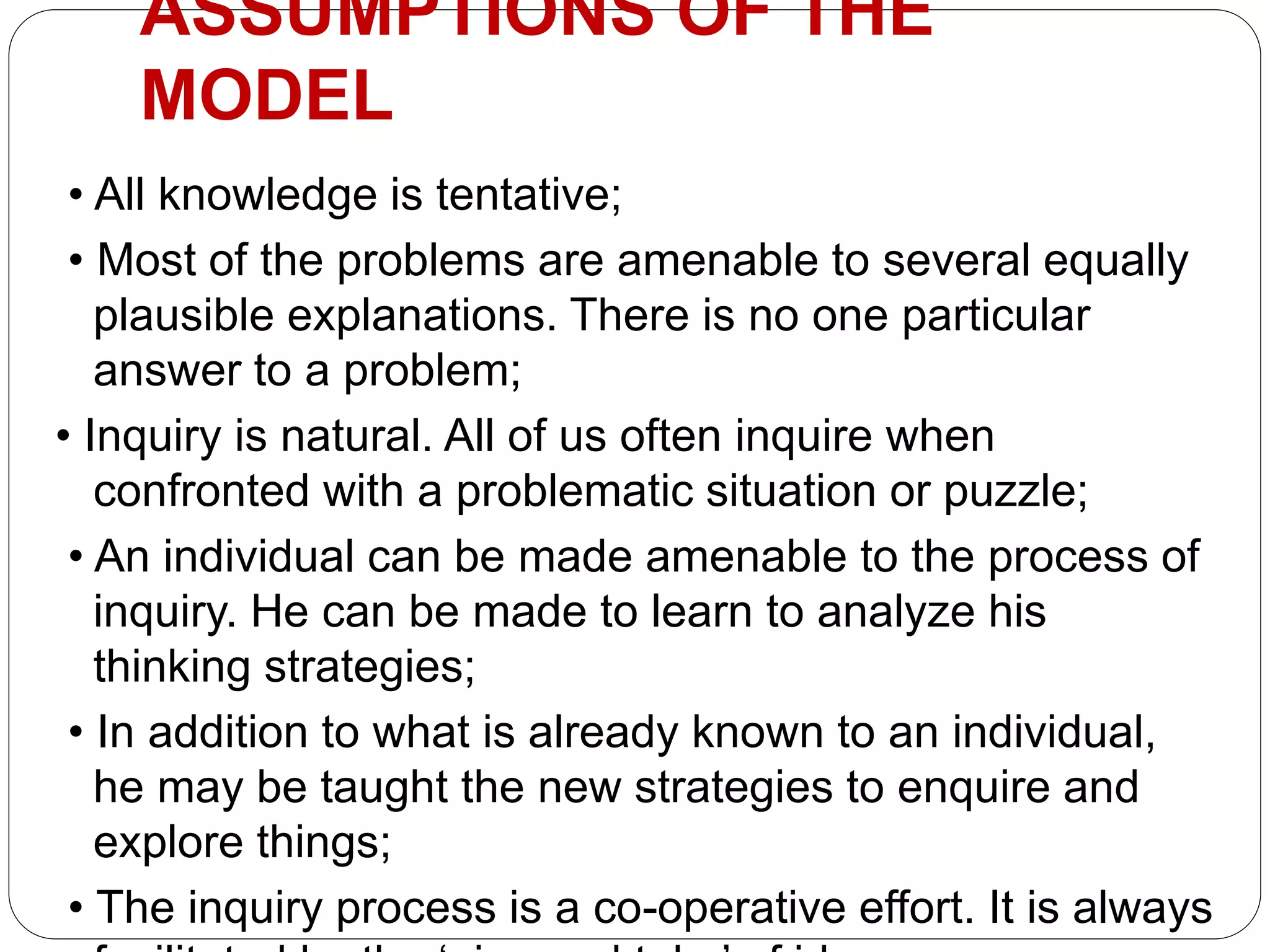 Inquiry training model | PPTX
