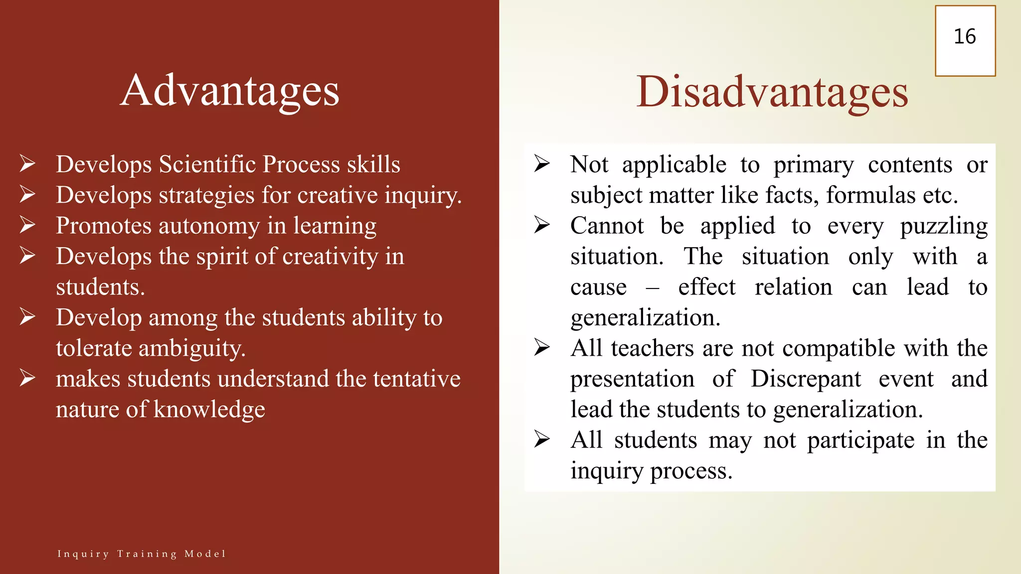 Inquiry Training Model-Models of Teaching | PPTX