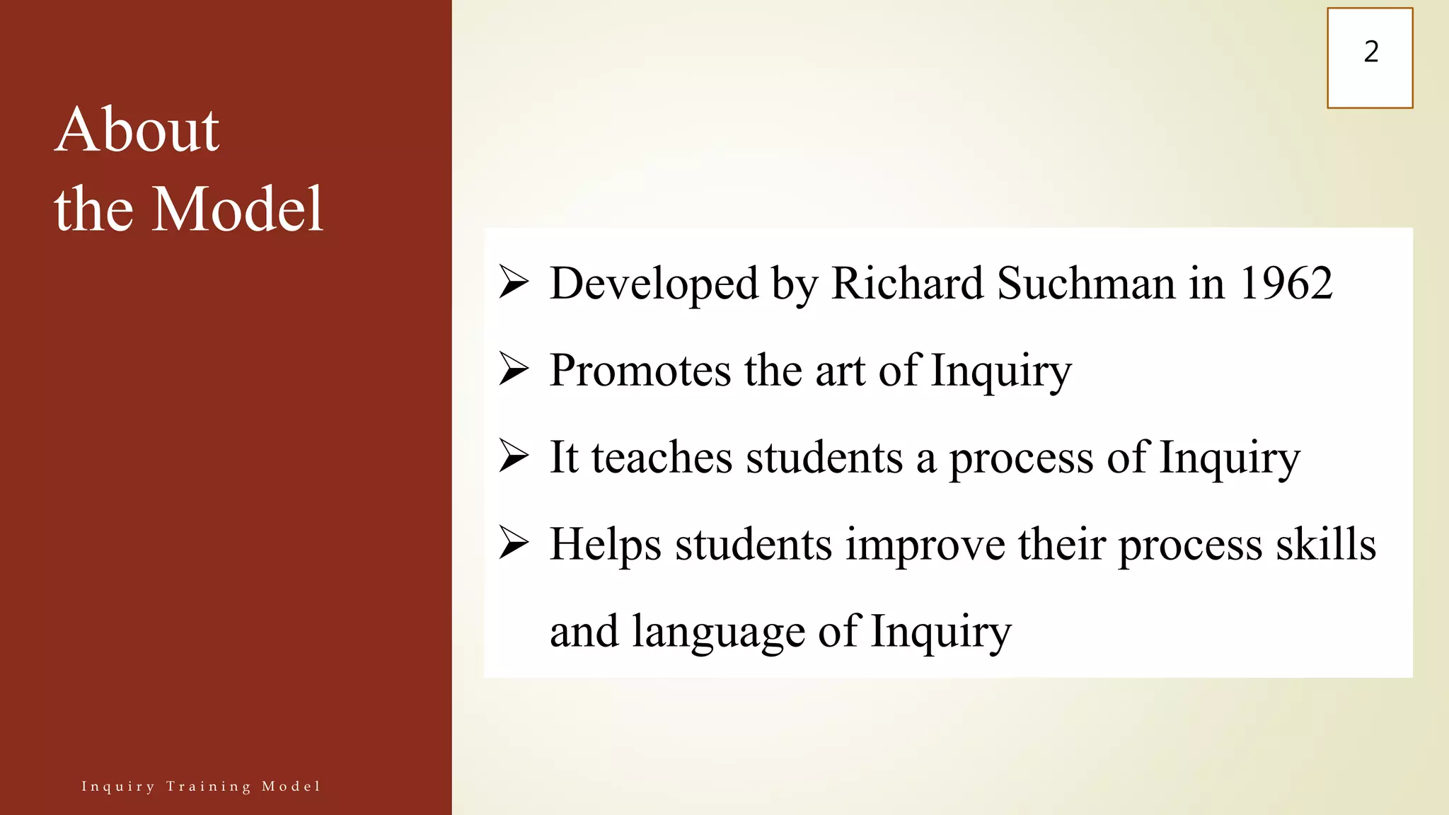 Inquiry Training Model-Models of Teaching | PPTX