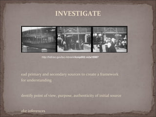 Inquiry with primary sources | PPT